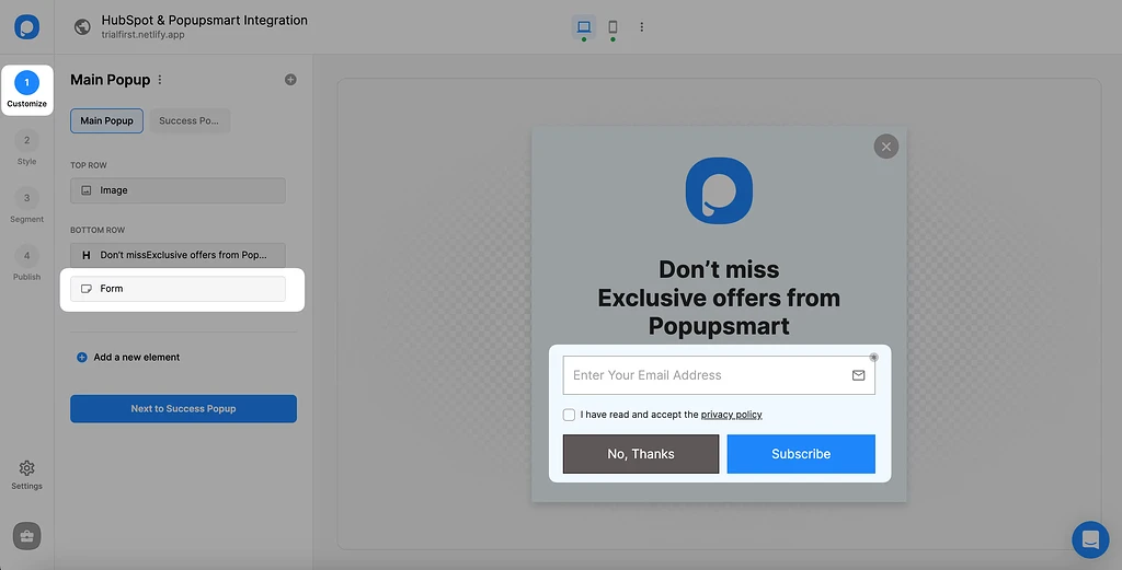 HubSpot Popups – How to Add a Popup in HubSpot? - Installation & Integration - Popupsmart Community